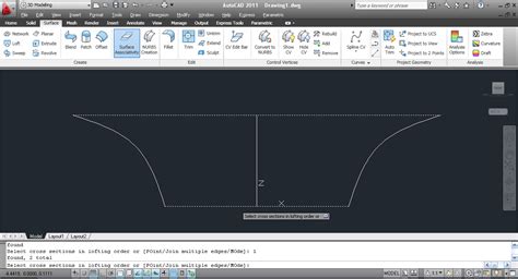 tutorial lofted surface in autocad grabcad tutorials
