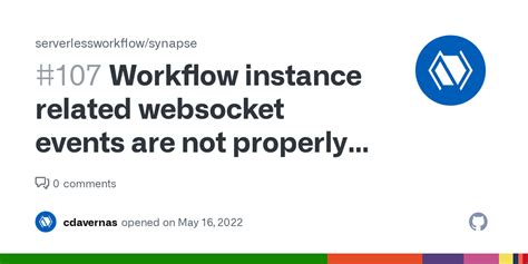 Workflow Instance Related Websocket Events Are Not Properly Handled