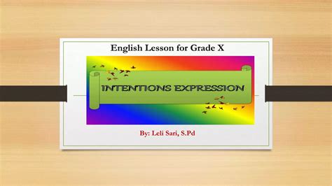 Intention Expression Pptx