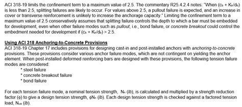 Post Installed Rebar Designing For Yield Based On Anchoring
