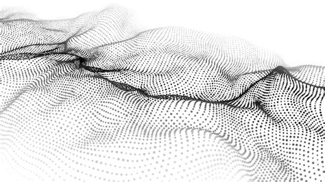 Premium Vector A Wave Of Particles Abstract Light Background With Dynamic Wave The Concept Of