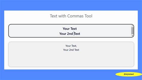 Add Comma After Each Line Online Stylotext
