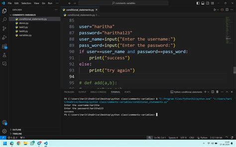 Haritha Y On Linkedin Kiran Sagar Pythonlife Task4 Practice Operators Conditional