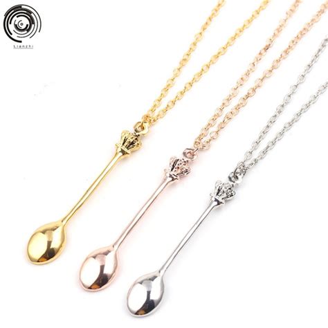 Vintage Crown Mini Tea Spoon Royal Alice Snuff Ibiza Festival Pendant