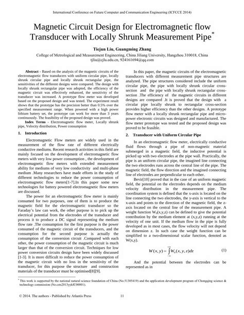 Pdf Magnetic Circuit Design For Electromagnetic Flow Dokumen Tips