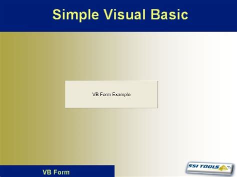 Simple Visual Basic Key Concepts 2 Simple Vb