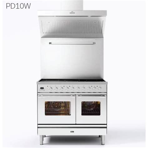 Ilve Cucina Professional Plus Pd10w Pd106we3 6 Burner Hob With Double