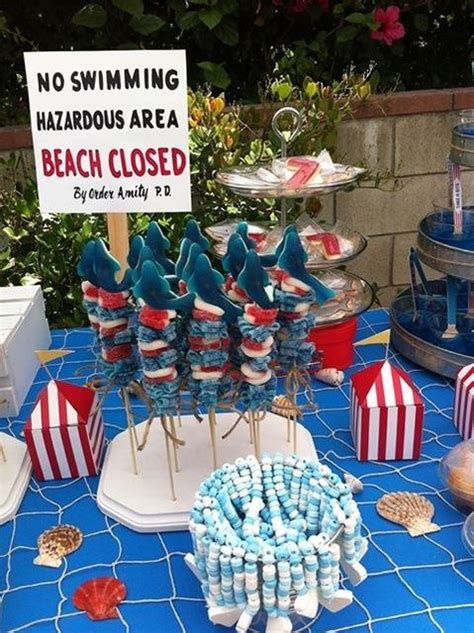 Jaws Birthday Party Ideas Shark Themed Decorations And Desserts