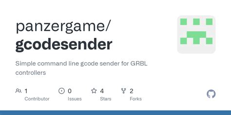 GitHub Panzergame Gcodesender Simple Command Line Gcode Sender For