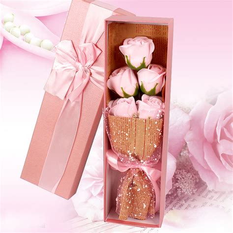 Rozen Zeep Bloem Zeep Geschenkdoos Valentijnsdag B Vicedeal