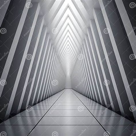 Aligned Majesty A Grand Architectural Structure Of Intersecting Geometric Forms Stock Image