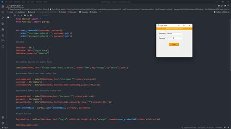 GitHub Thevkrant Login Form Using Python Tkinter