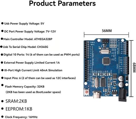 Esmartfalcon Uno R3 Board Atmega328p With Usb Cable For Arduino India