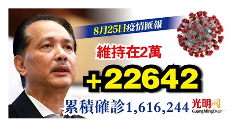 增22642確診 單日第3高 新型冠狀病毒 國內 2021 08 25 光明日报
