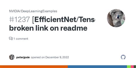 [efficientnet tensorflow2] broken link on readme · issue 1237 · nvidia deeplearningexamples