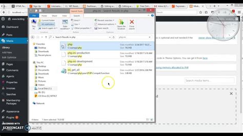 How To Increase Upload File Size Limit In Wordpress Using Xampp Php Ini Localhost Youtube