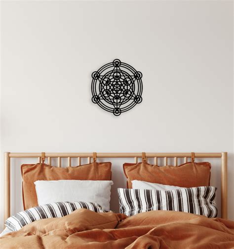 Украшение настенное интерьерное Wooden Decor Shop Куб Метатрона Круглый купить по доступным