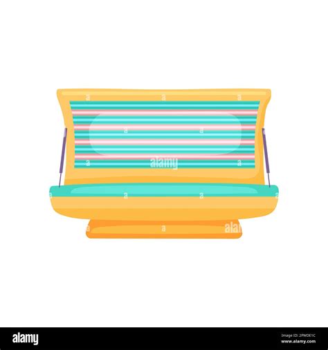 Yellow Tanning Bed Illustration Stock Vector Image And Art Alamy