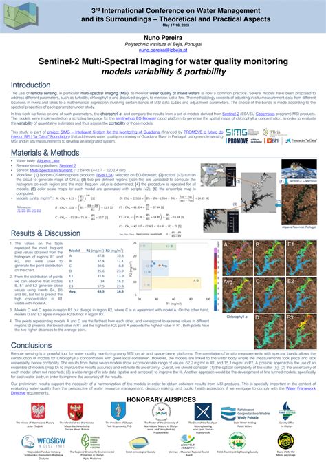 Pdf Sentinel 2 Multi Spectral Imaging For Water Quality Monitoring