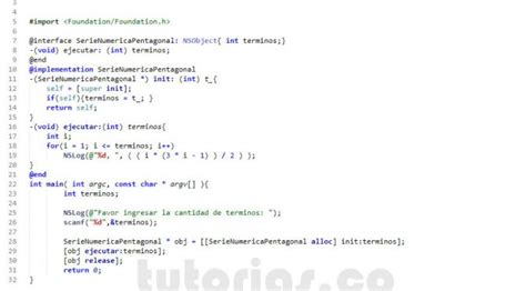Poo Objective C Serie Numerica Pentagonal