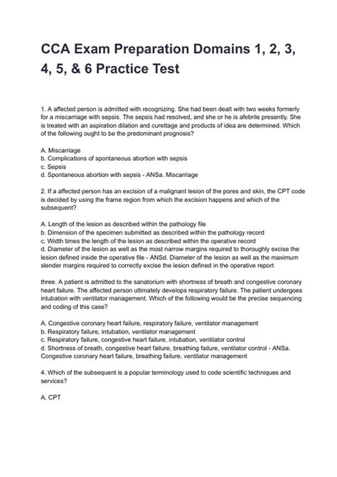 Cca Exam Preparation Domains 1 2 3 4 5 And 6 Practice Test Questions And Answers Rated A