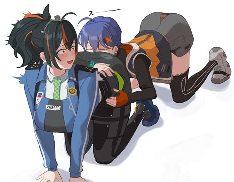 Zhu Yuan And Belle Zenless Zone Zero Drawn By Raian Rra Danbooru