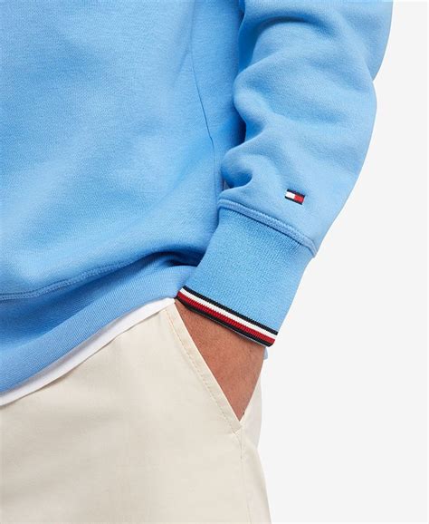 Tommy Hilfiger Mens Logo Tipped Crewneck Sweatshirt Macys
