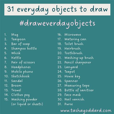 List Of Random Everyday Objects