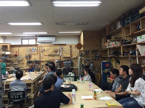 마을공방 사이 2017826 노사발전재단 오전 목공과 마을공방 이야기 오후 트레이 만들기