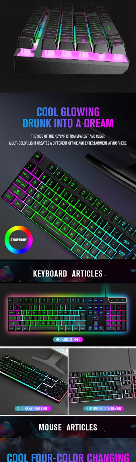 RGB 2021 Gaming Mouse Keyboard And Mouse Gamer Wireless Pc Keyboard Products From Dongguan Umila