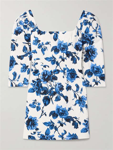 Cara Cara Belinda Floral Print Cotton Blend Mini Dress Net A Porter