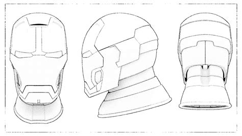 Шлем железного человека рисунок 80 фото