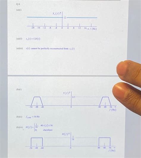 solved q 6 a signal x t is sampled to form xs t the