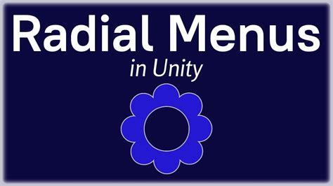 Radial Menu In Unity Tutorial Youtube