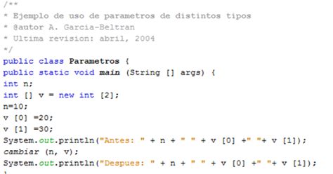 Java y netbeans Tema U POO parámetros y argumentos