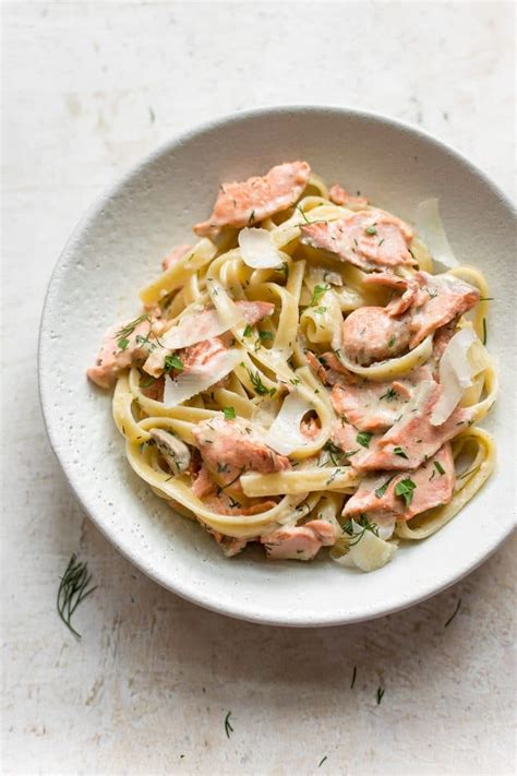 Lemon Dill Salmon Pasta • Salt And Lavender