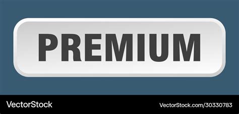 Premium Button Square 3d Push Royalty Free Vector Image
