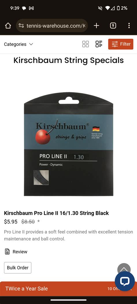 Kirschbaum Strings R 10s