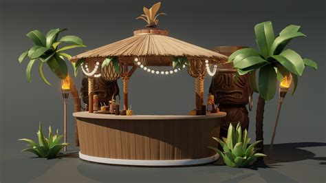 Tiki Bar Set 2025 Free Daz 3d Models