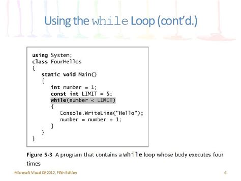 Chapter 5 Looping Using The While Loop Loop