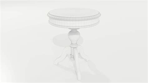 Classic Side Table 3d Model By 3dmae