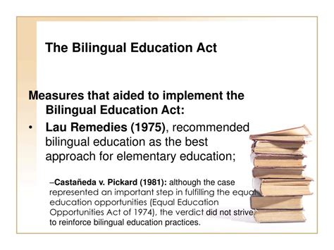 Ppt The Bilingual Education Act Title Vii Of The Elementary And