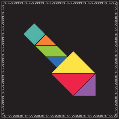 Premium Vector Tangram Puzzle Trowel Vector Colorful Geometric