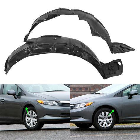 Fender Liner For 2012 2015 Honda Civic Front Left Driver And Right