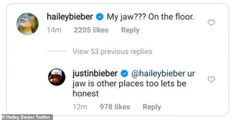 Justin Bieber Makes A Nsfw Remark To Wife Hailey Bieber Daily Mail Online