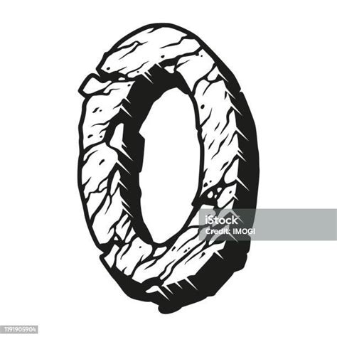 레터 O 빈티지 흑백 컨셉 0명에 대한 스톡 벡터 아트 및 기타 이미지 0명 금이 간 로고 Istock