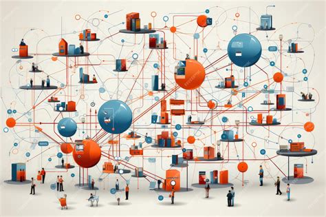 Premium Ai Image A Graphical Representation Of A Connected Iot Network
