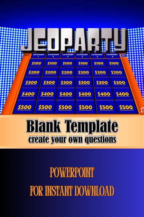 Unleash The Excitement With Jeopardy Game Template For Powerpoint Artofit