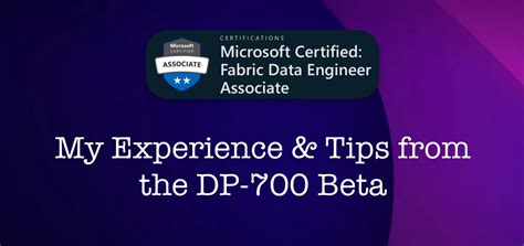 Microsoft Fabric Data Engineer Associate Dp 700 Beta My Experience And Tips