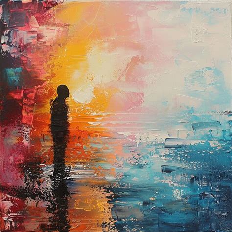 Minimalist Compassion Abstract Concept Art Premium Ai Generated Image